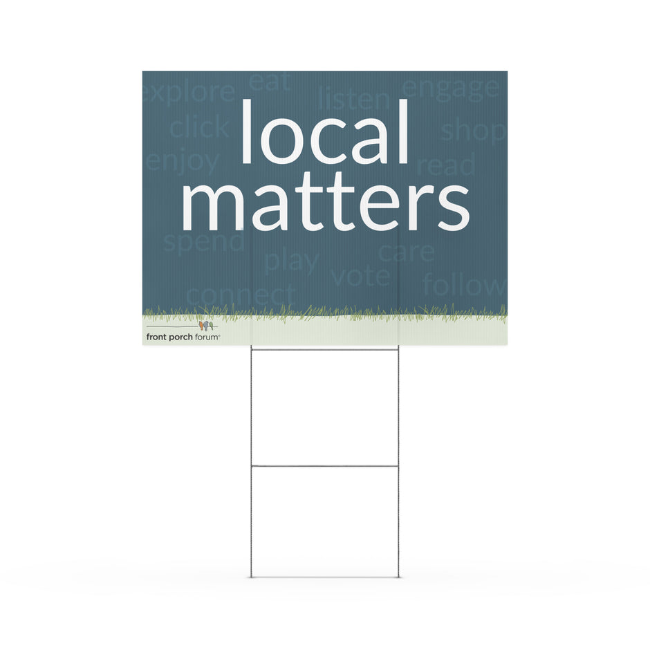 Yard Signs, Stickers & Magnets – Front Porch Forum Store